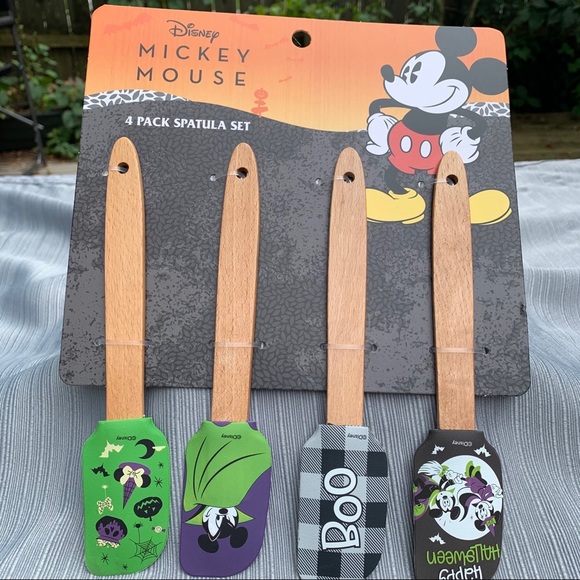 Disney | Kitchen | Disney Mickey Mouse Halloween 4 Piece Graphic ...
